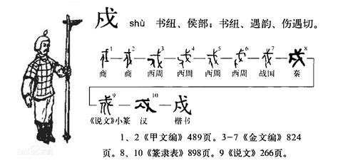 戌、戍、戊、戎这不是一个字吗？那些相似而不同的汉字 百科ta说
