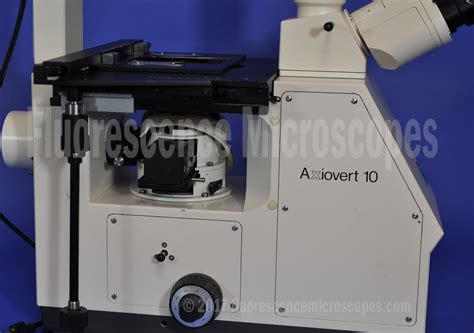Fluorescence Microscopes Zeiss Axiovert 10 Inverted Fluorescence Microscope As Is