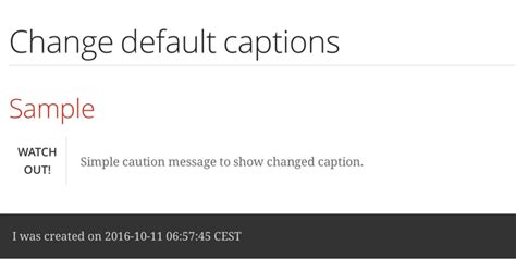 Awesome Asciidoctor Changing Values For Default Captions Messages