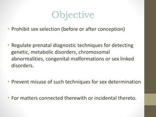 Pre Conception And Prenatal Diagnostic Techniques PPTX