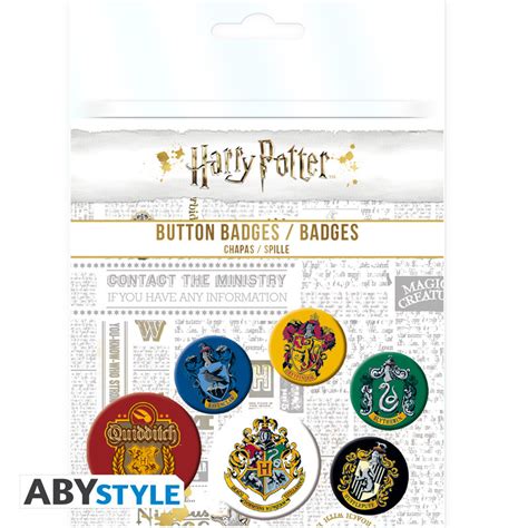Harry Potter Badge Pack Crests X Abysse Corp