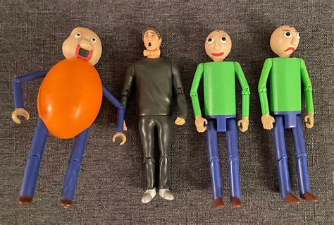 Baldi's Basics 5 Inch Action Figures Lot 4 - Angry Baldi, Happy Baldi ...