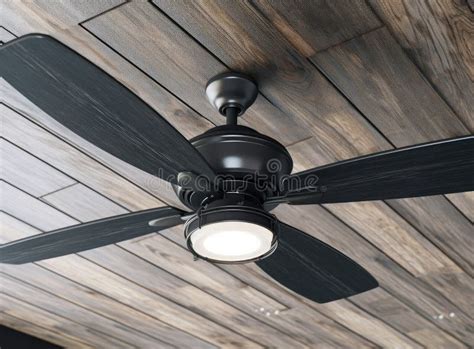 Electric Ceiling Fan Created With Generative Ai Technology Stock