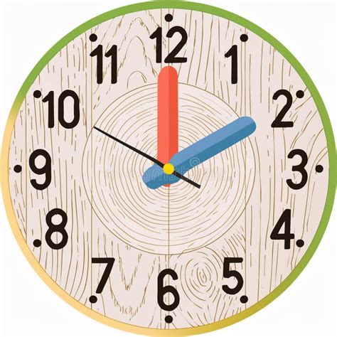 Crear Un Reloj Con Fondos De Madera Aislados En La Imagen Generada En