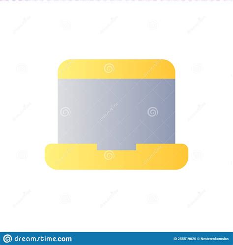 laptop flat gradient two color ui icon stock illustration