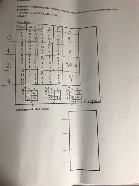 Solved Implement The Following Logic Function Us Procedure