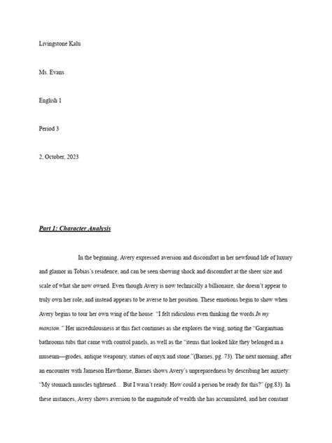 The Inheritance Games English 1 Assignment Pdf