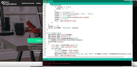 Esp32 How To Retrieve A File From The Spiffs Tech Explorations