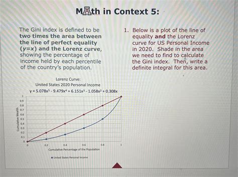 solved m出th in context 5 the gini index is defined to be two