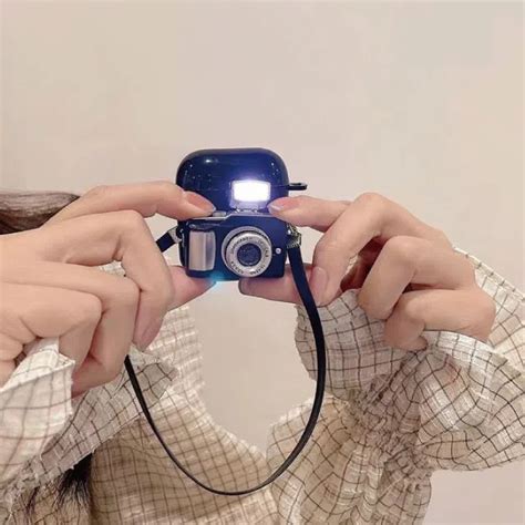 카메라 힙한 에어팟 버즈 케이스 갤럭시 아이폰 라이브 버즈2 귀여운 키치 에어팟프로 에어팟2세대 에어팟3세대 에어팟프로2 병맛 선물 생일 친구 커플 Y2k 특이한 버즈케이스 이어폰