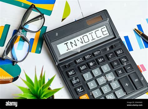 The Concept Of Calculation Invoice For Customer Stock Photo Alamy