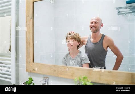 Dad In Bathroom