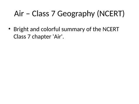 Airclass7ncertpresentation Plain Pptx Pptx