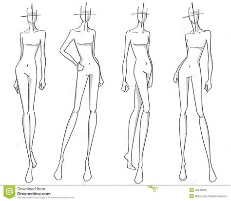Силуэт для моделирования одежды 63 фото