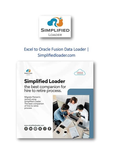 Ppt Excel To Oracle Fusion Data Loader