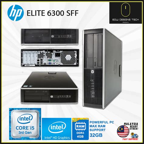 Hp Elite Sff I I Gb Ram Refurbished Desktop Pc Shopee Malaysia