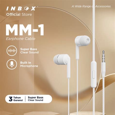 Jual Earphone Handsfree Headset Cable Earphone Inbox Mm Garansi Tahun Shopee Indonesia