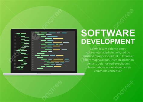 isometric vector illustration of programming coding and software