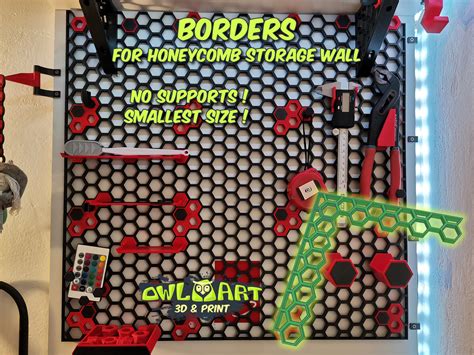 Borders For Honeycomb Storage Wall Smallest Size By Owl Art