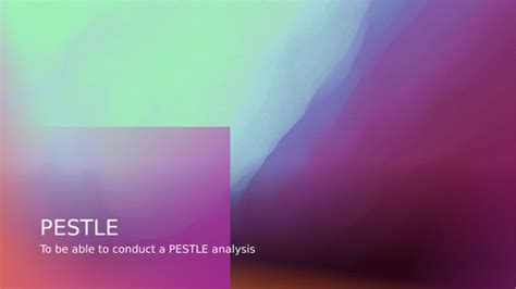 Introduction To Pestle Teaching Resources