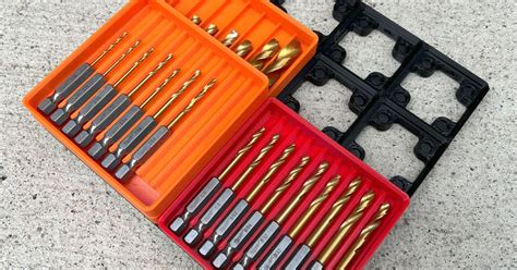 Gridfinity Hex Drill Bit Holder By Geekifier Download Free Stl Model