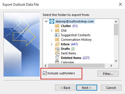 How To Export Outlook Data To A PST File