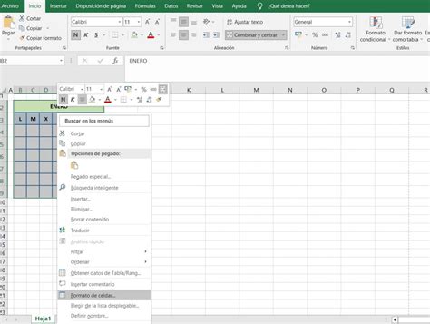 ¿cómo Hacer Un Calendario En Excel