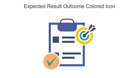 Expected Result Outcome Colored Icon In Powerpoint Pptx Png And