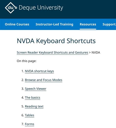 Nvda Keyboard Shortcuts Keyboard Shortcuts Keyboard Shortcut