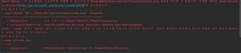python 에러 해결 conda 용어가 cmdlet 함수 스크립트 인식되지 않습니다