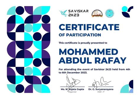 Mohammed Abdul Rafay On Linkedin Vardhamancollegeofengineering