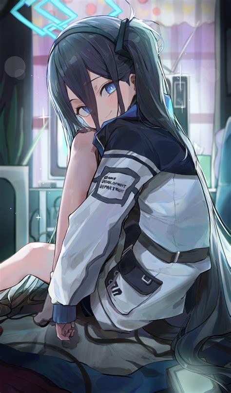 Safebooru 1girl Absurdly Long Hair Absurdres Aris Blue Archive