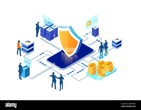 Business People Mining Crypto Currency Cryptocurrency Concept Miners And Coins Mining