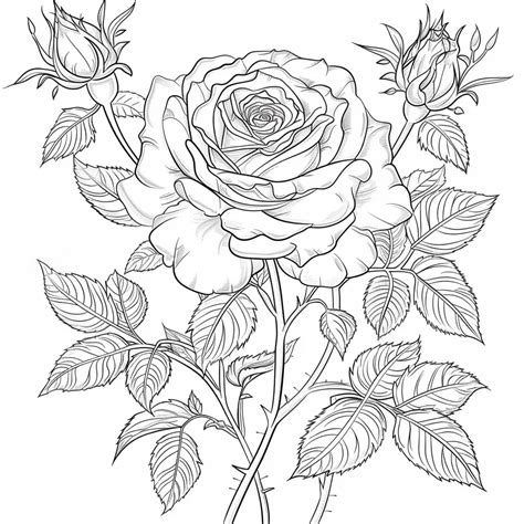 Lindas Rosas Para Colorear Página Para Colorear Fiesta De Té De