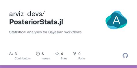 Github Arviz Devs Posteriorstats Jl Statistical Analyses For Bayesian Workflows
