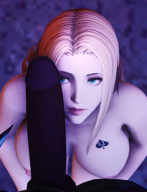 Rule 34 3d Artist Request Blonde Female Blonde Hair Blue Eyes Breasts Busty Choker Dark