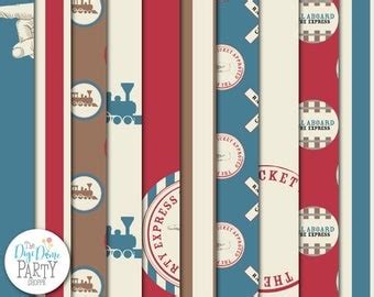 Train Scrapbook Etsy