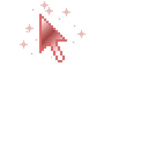 Pink 128x128 Cursor Pixel Art