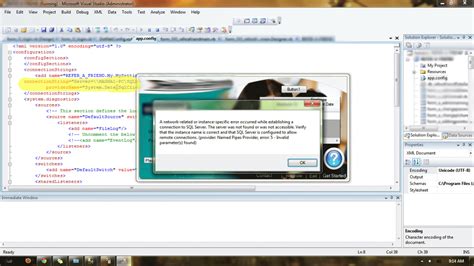 Vs 2008 Sql Provider Named Pipes Provider Error 5 Invalid Parameter S