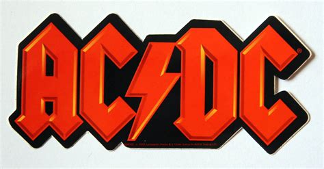Ac Dc Images Logo Ac Dc Vinyl Decal Sticker 6 0in Classic Logo