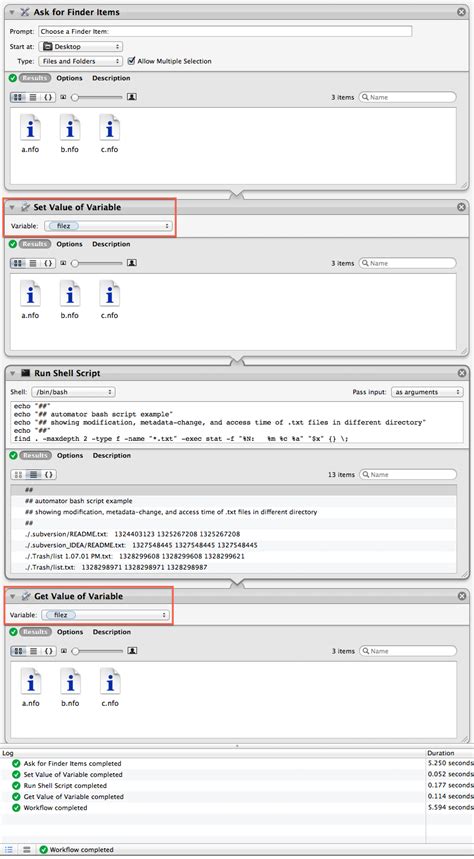 Automator Pass Through Input Ask Different