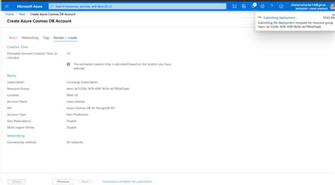 azure cosmos db steps to create azure cosmos db advantages
