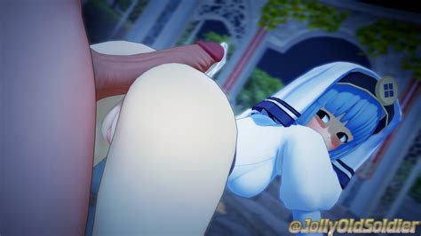 Rule 34 1boy 1girls 3d All Fours Ass Bangs Bare Thighs Bent Over Blue
