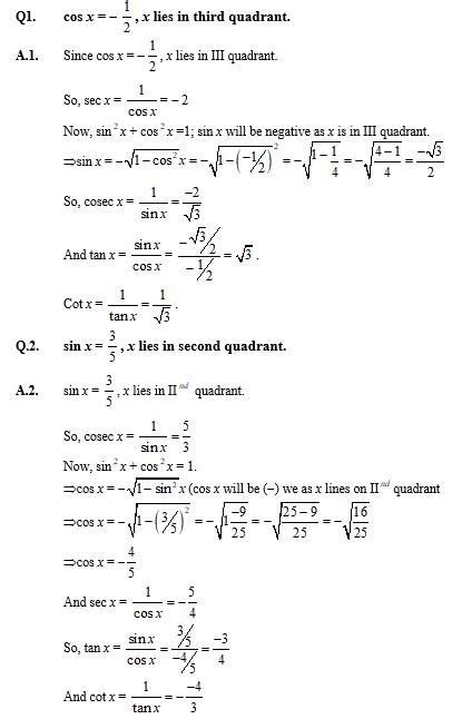 Ncert Solutions Maths Chapter 3 Trigonometric Functions For Class 11 Edu Spot Cbse Ncert