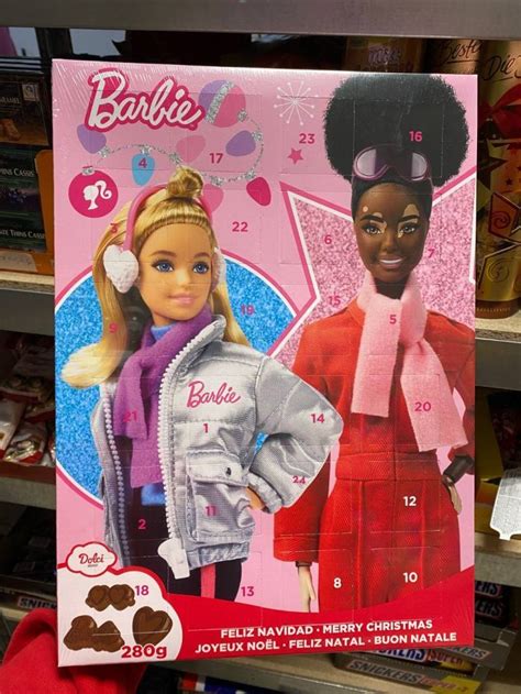 Адвент календарь Dolci Barbie Chocolate Advent Calendar с шоколадными фигурками 280г купить в