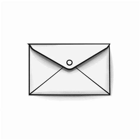 A Close Up Of An Envelope With A Button On It Generative Ai Premium Ai Generated Image