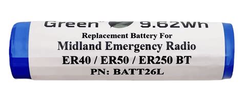 Replacement Battery For Midland Emergency Radio Models Er40 Er50