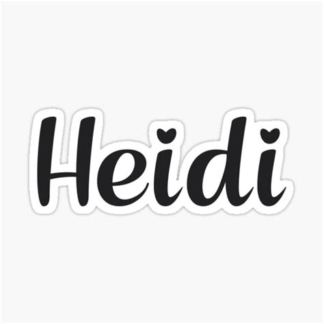 Heidi Sticker For Sale By 99posters Redbubble