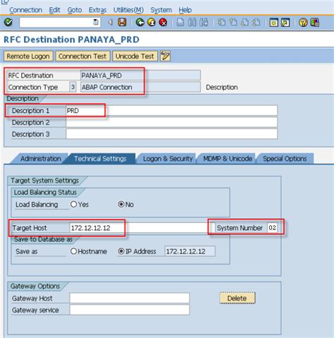 Rfc Connection