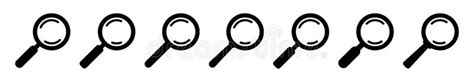 Magnifying Glass Icon Magnifier Or Loupe Sign Search Icon Stock Vector Illustration Of
